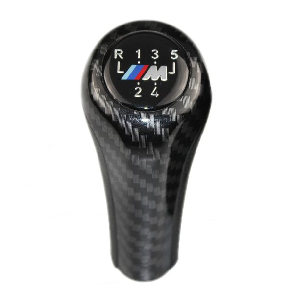 Carbon Fiber Black 5/6 Speed Shifter Knob For BMW E81 E82 E87 E46 E90 ...