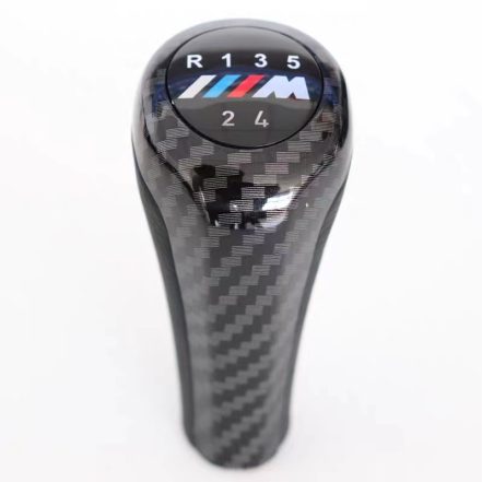 Carbon Fiber Black 5/6 Speed Shifter Knob For BMW E81 E82 E87 E46 E90 ...