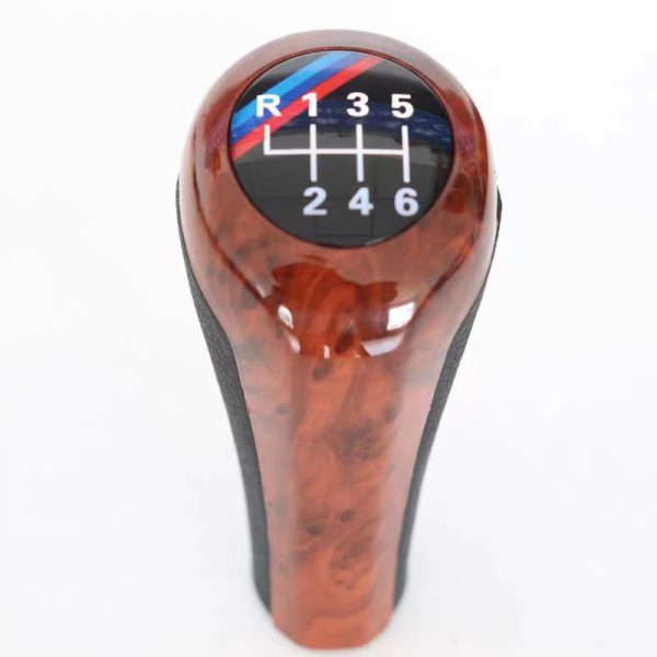 146g High Quality 5 / 6 Speed Wood Grain Shift Knob For BMW 1356 Series