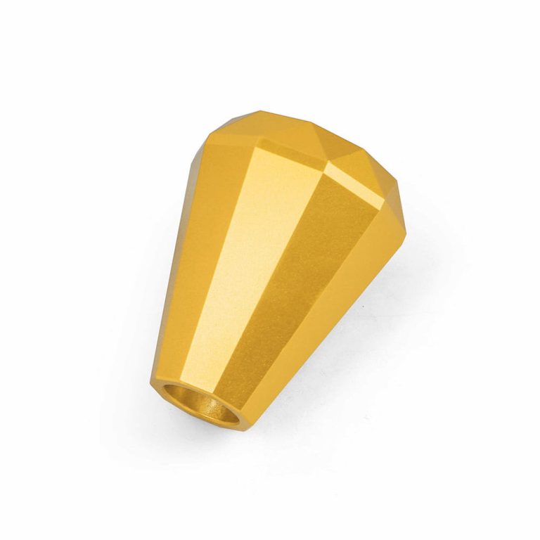 Universal Manual Aluminum Diamond Shifter Knob Yellow | Coolshiftknob