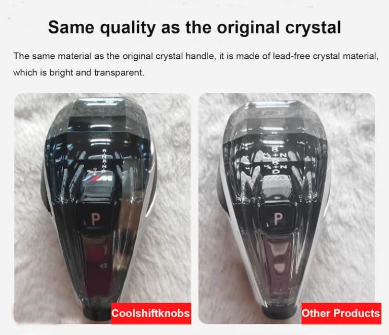 Attractive BMW Crystal Shift Knob X1 X2 X3 X4 X5 X6 X7 Logo X