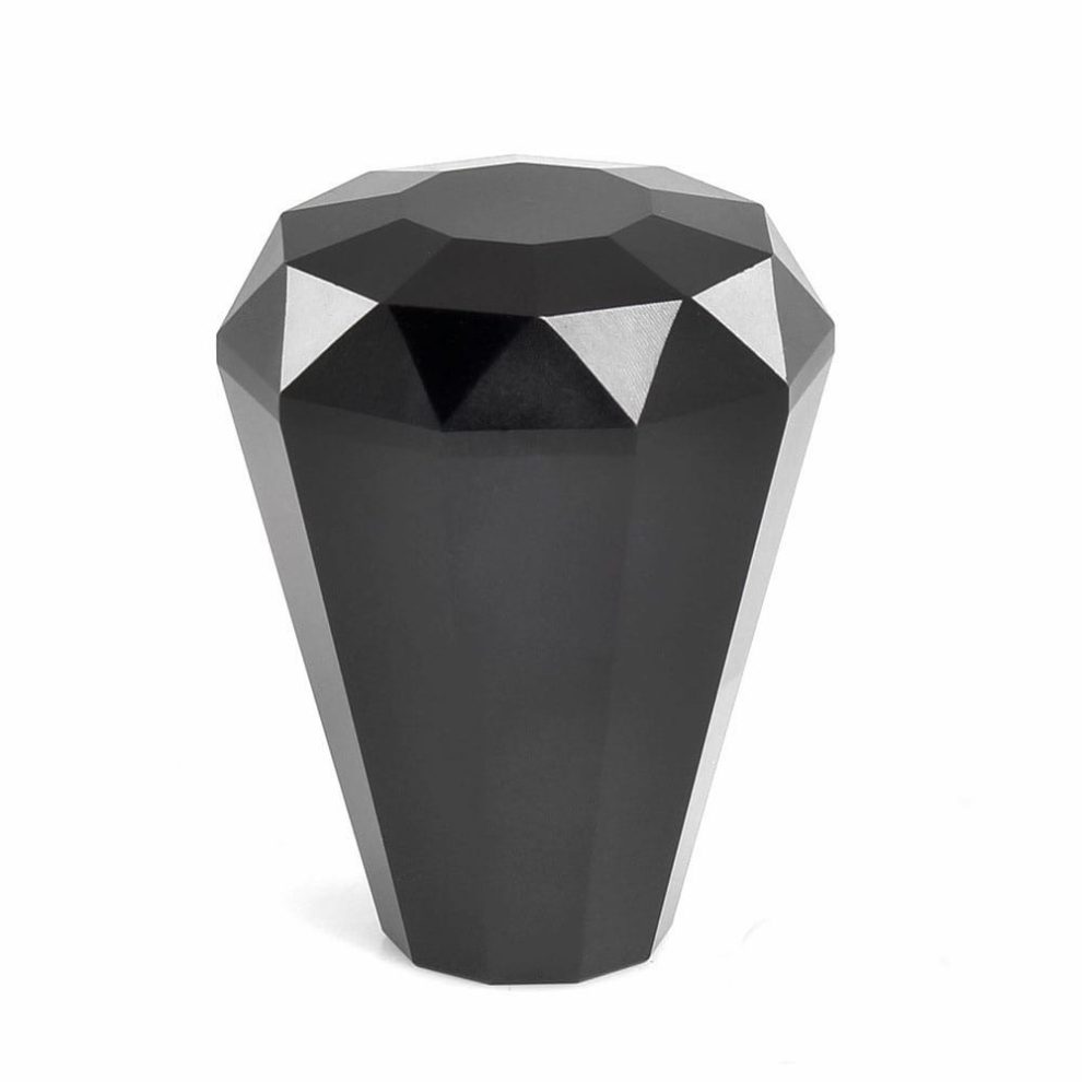 Universal Manual Aluminum Diamond Shifter Knob Black | Coolshiftknob