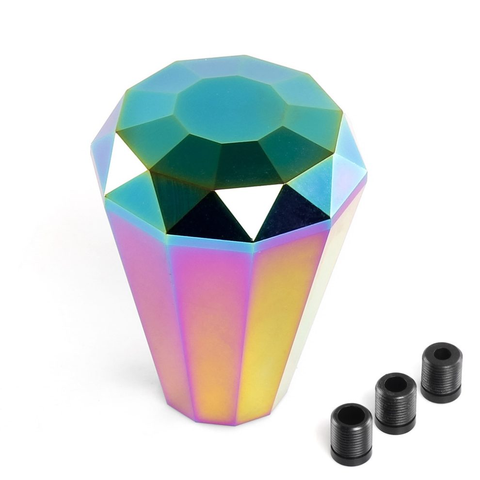 Attractive Aluminum Neo Chrome Diamond Shift Knob Universal | Coolshiftknob