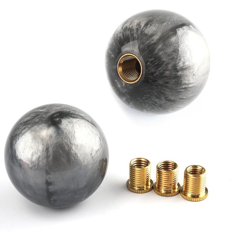 Universal Custom Gray Marble Ball Gear Shift Knob | Coolshiftknob