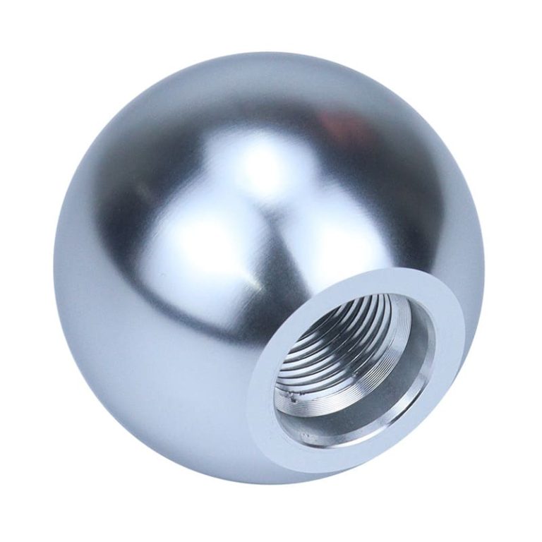 Custom Chrome Finish Aluminum Ball Shifter Knob Silver | Coolshiftknob