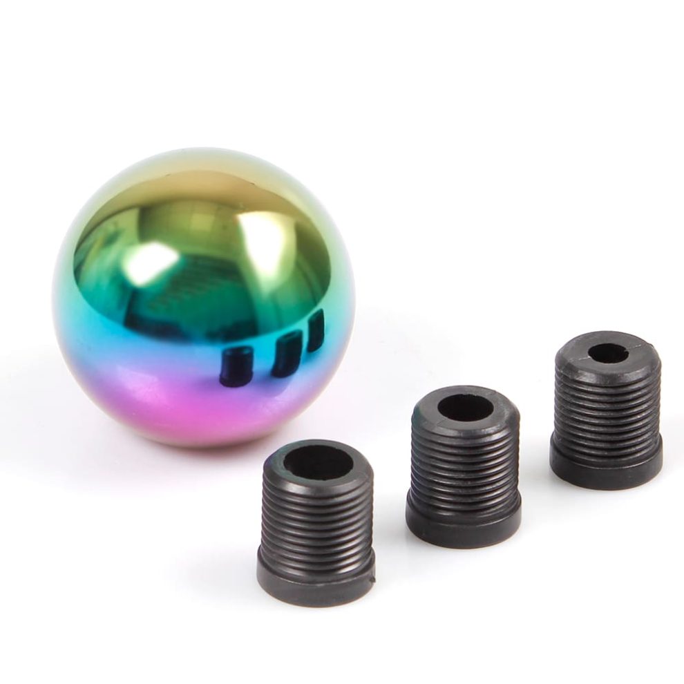 Custom Neo Chrome Aluminum Round Ball Shift Knob | Coolshiftknob
