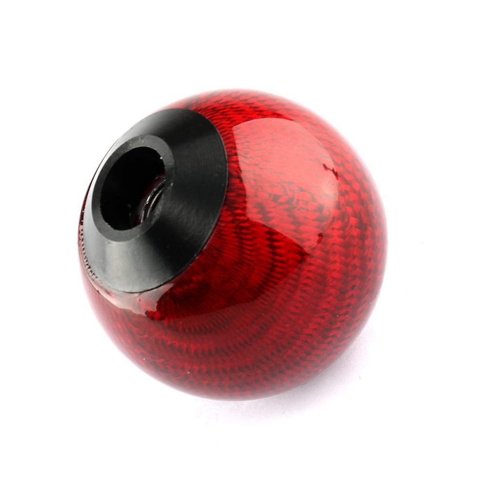 Custom Universal Red Carbon Fiber Shift Knob | Coolshiftknob