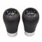 Black Leather Round BMW Manual Shift Knob M Logo | Coolshiftknobs