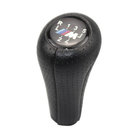 5/6 Speed Full Leather BMW Shift Knob with Hole E30 E36 E46 E87 E90 | Coolshiftknobs