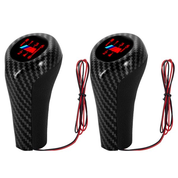 Carbon Grain 5/6 Speed BMW illuminated Shifter Knob | CoolShiftKnobs