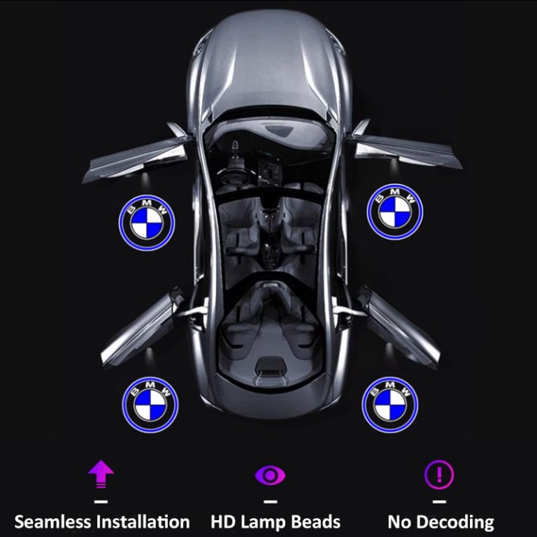 4Pcs Bmw Projector Door Light HD Welcome Light | Coolshiftknobs