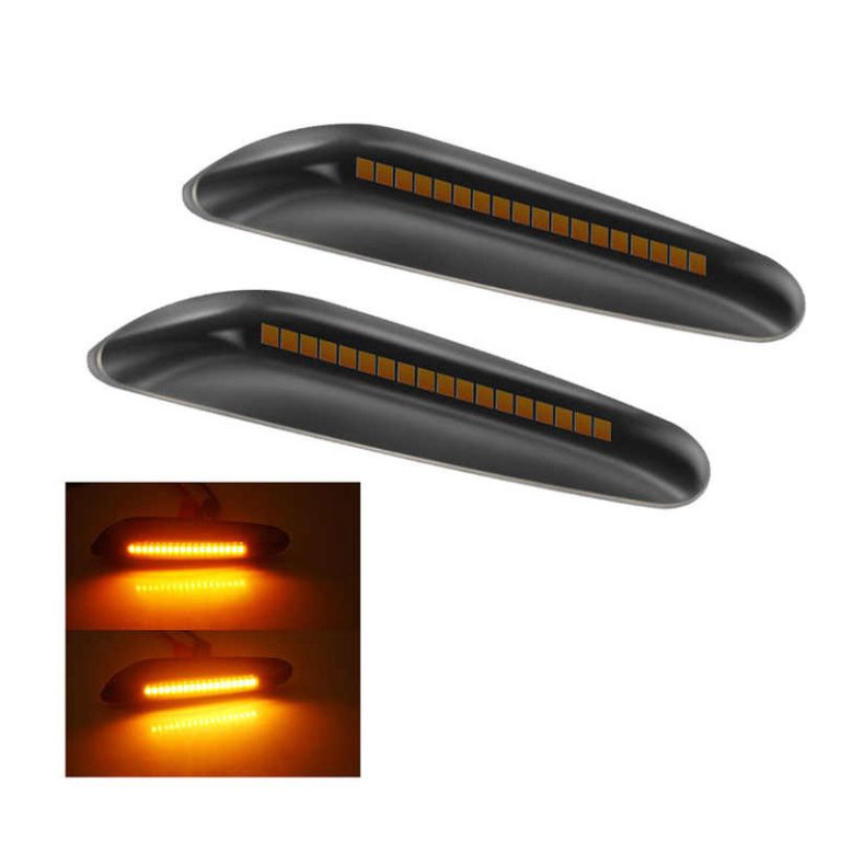 Auto Car LED Fender Light For BMW E39 E46 E60 E90 With Yellow Amber Light