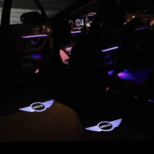 4Pcs Car Door Projector HD Welcome Light for Mini Cooper | Coolshiftknobs