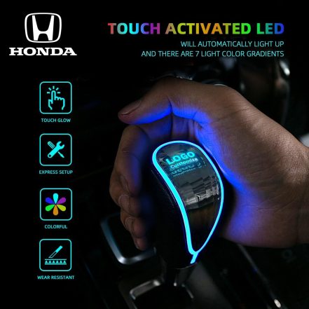 Customizable Logo LED Shift Knob Honda Light Up Gear Knob | CoolShiftKnobs