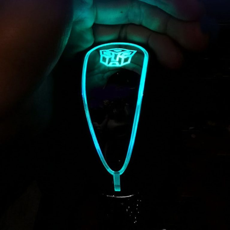 LED Transformers Shift Knob Customized Illuminated Gear Knob ...