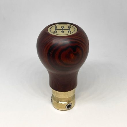 Universal Custom Wood Shift Knob RoseWood With Brass Core | Coolshiftknobs