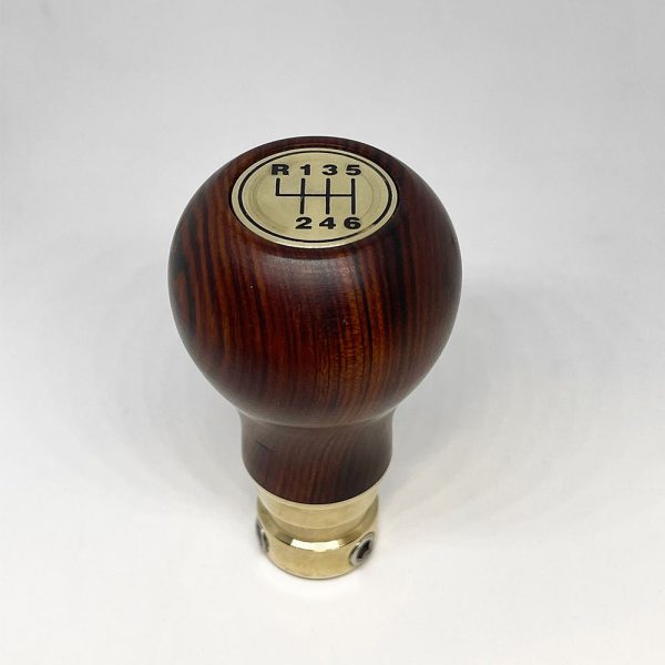 Universal Custom Wood Shift Knob RoseWood With Brass Core | Coolshiftknobs