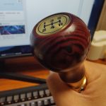 Universal Custom Wood Shift Knob RoseWood With Brass Core 160g | Coolshiftknobs