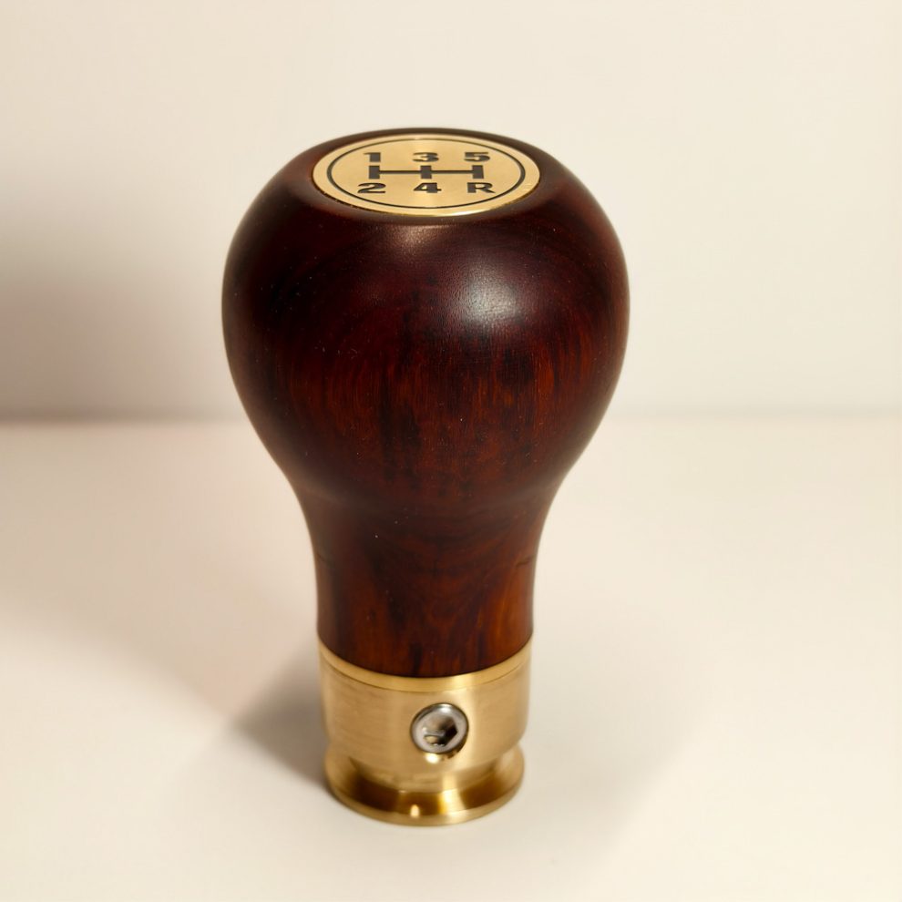 Universal Custom Wood Shift Knob RoseWood With Brass Core 160g | Coolshiftknobs