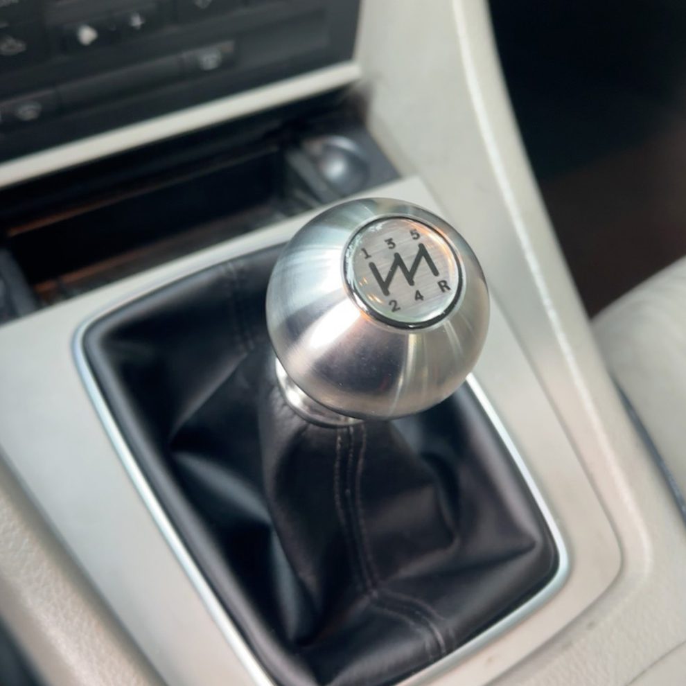 Stainless Steel Shift Knob Lightbulb 500g Weighted Universal Manual & Auto Gear Shifter ...