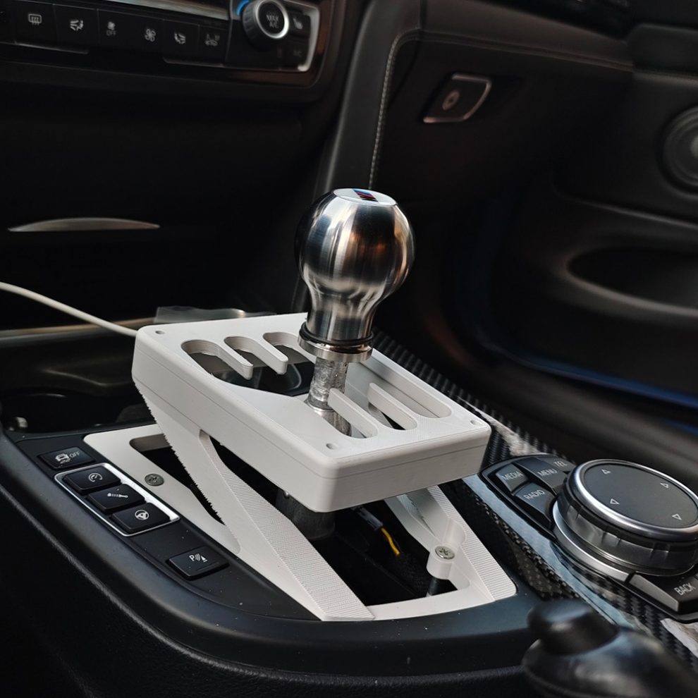 Stainless Steel Shift Knob Lightbulb 500g Weighted Universal Manual & Auto Gear Shifter ...